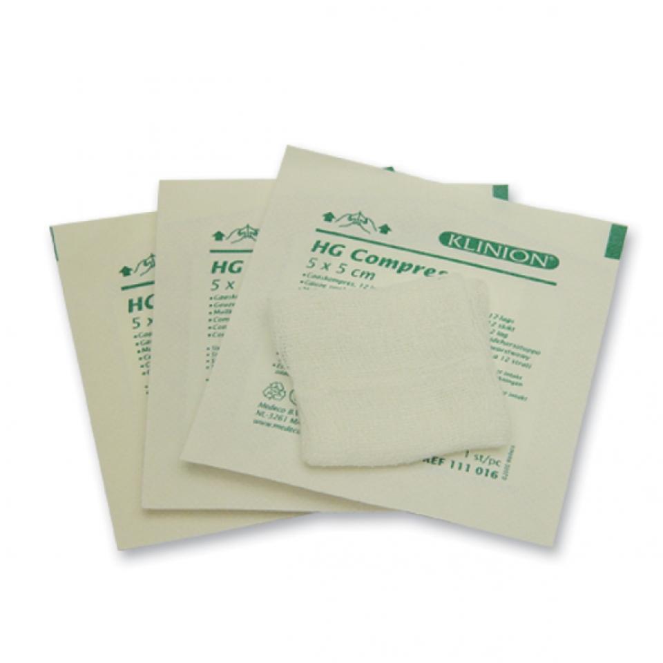 Kompressen Steriel : Kompressen Gaas Steriel 7.5cm x 7.5cm/2 - 50x2 stuks